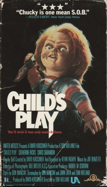 1988 Childs Play Movie Poster Chucky Andy Barclay My Buddy Good Guys ...