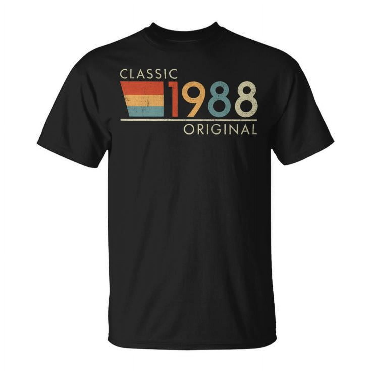 1988 Classic Original 3 T-Shirt for Men – Vintage Retro Graphic Tee ...