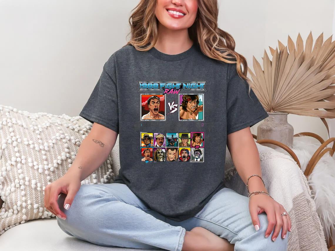 1988 Fight Night Retro Boxing Fan Style T-Shirt, for men & women, up to ...