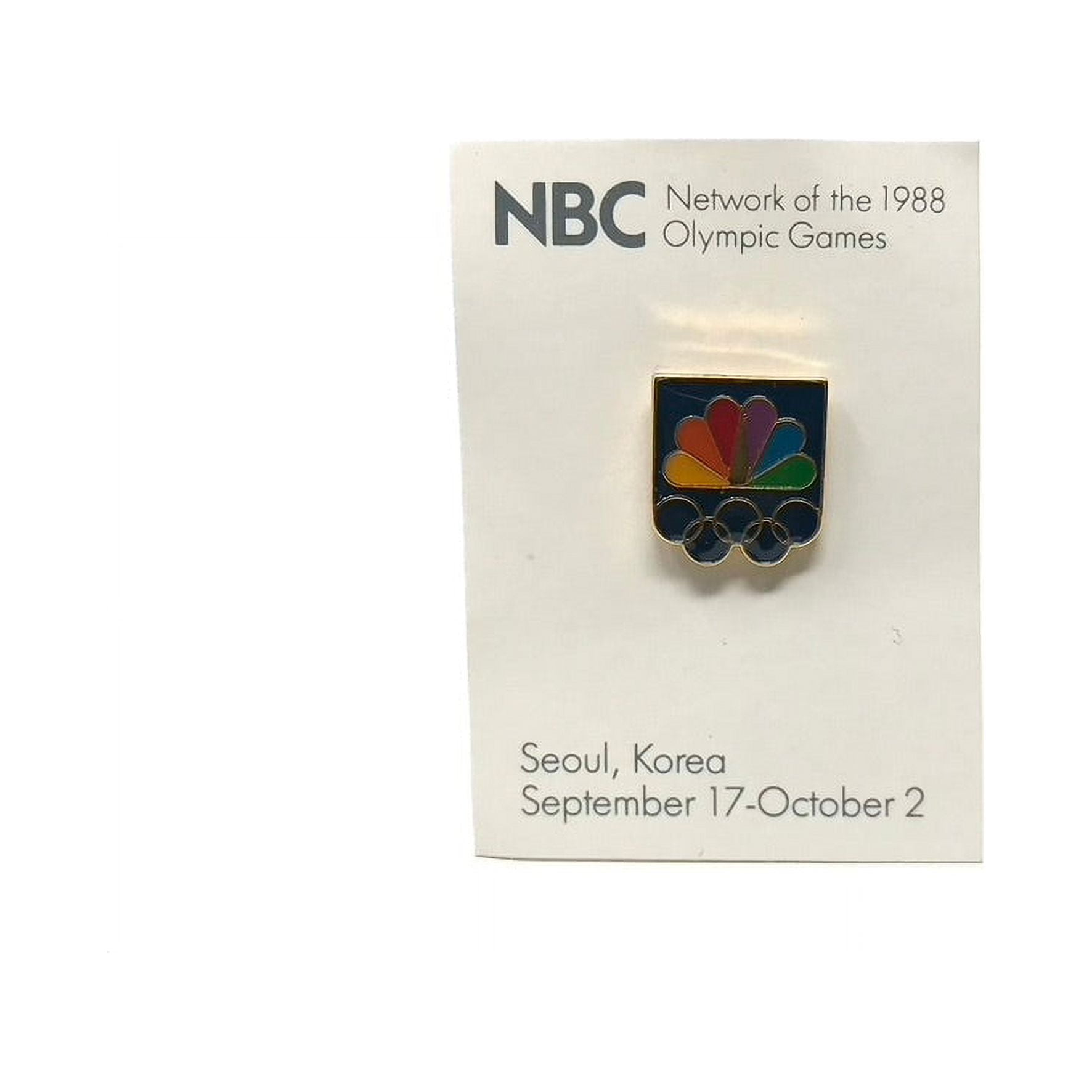 1988 NBC Olympic Games Seoul, Korea Peacock Enamel pin - Walmart.com