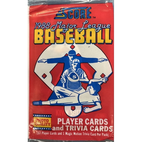 1988 Score Baseball Wax Pack - Walmart.com