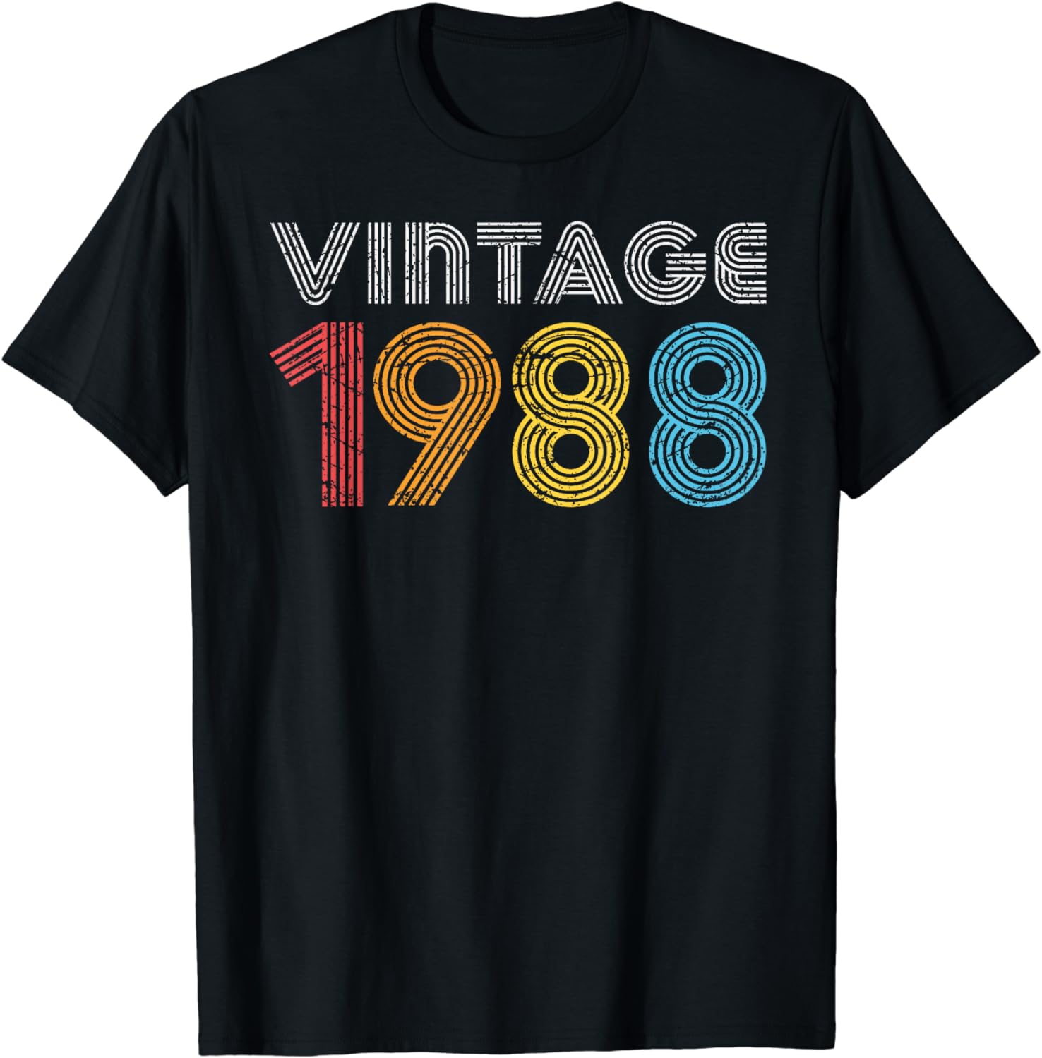 1988. Vintage 1988 Gift for Men Women Made Born in 1988 T-Shirt ...