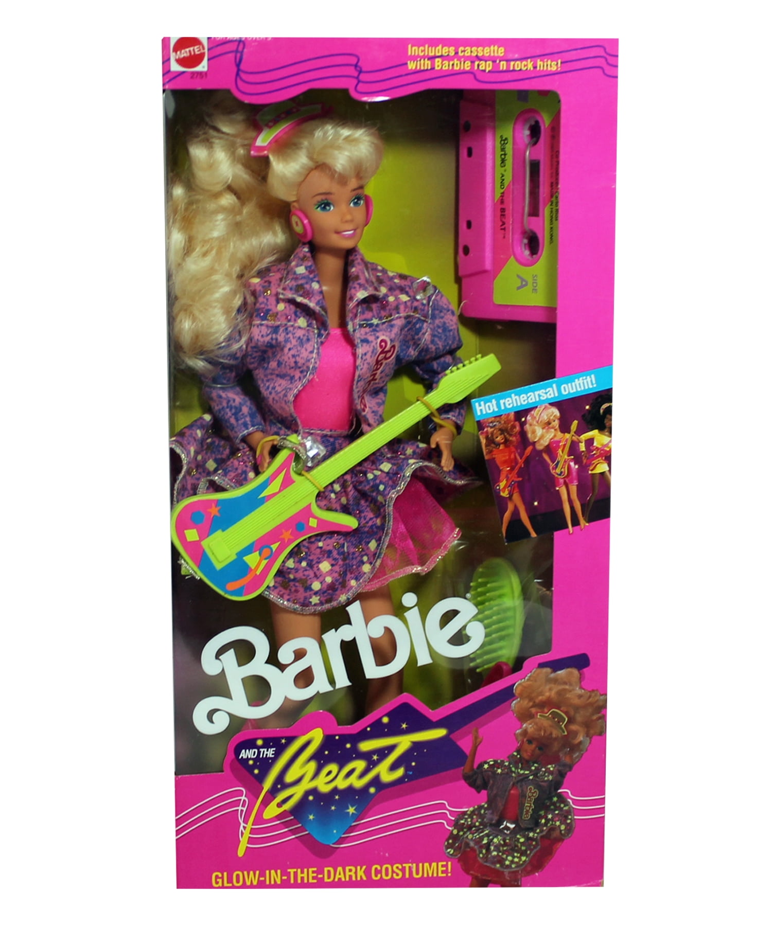 1989 Barbie and the Beat Barbie, NRFB, (02751) Non-Mint Box - Walmart.com