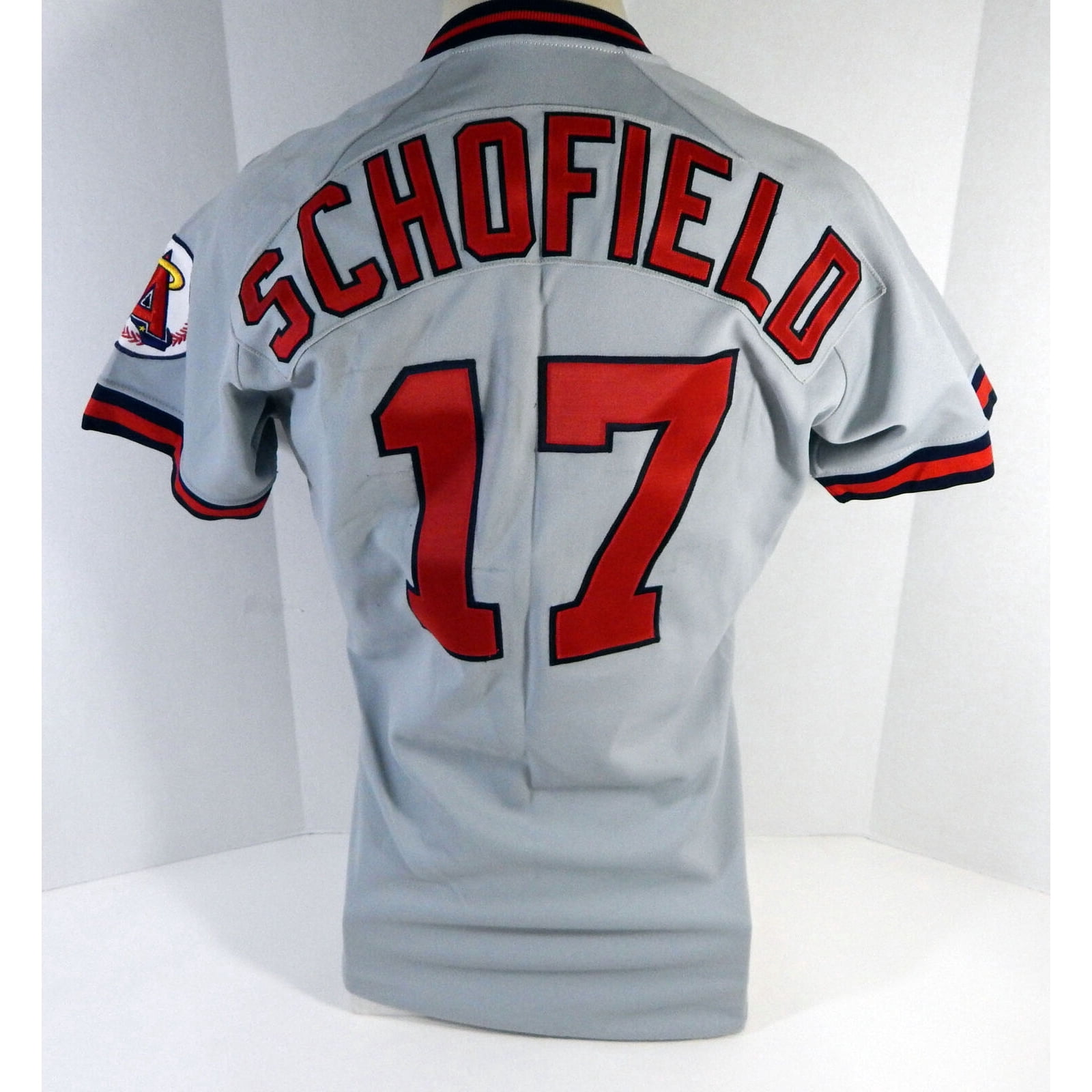 1989 California Angels Dick Schofield #17 Game Used Grey Jersey ASG ...