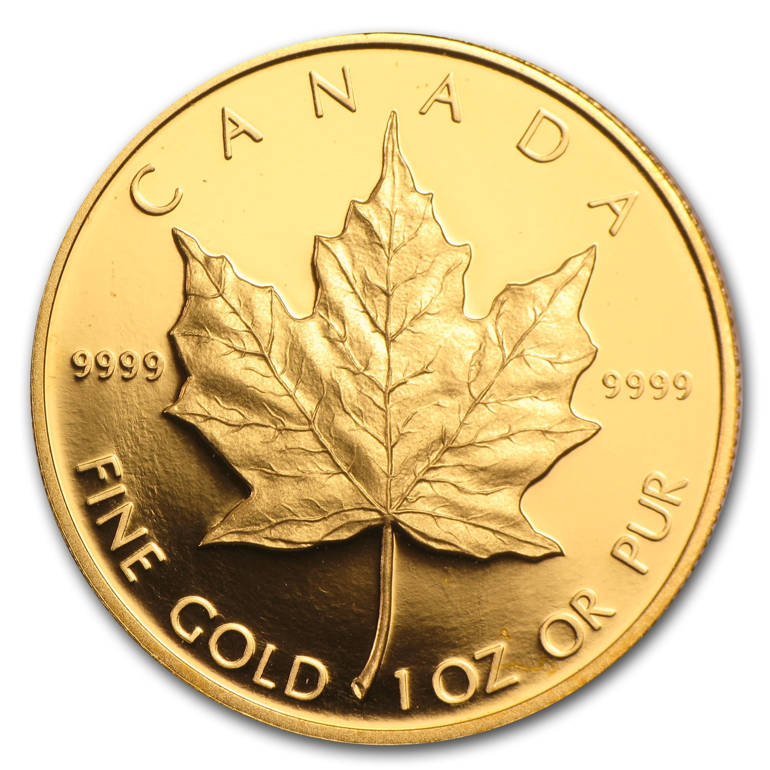 1989 Canada 1 oz Proof Gold Maple Leaf (w/Box & COA) - Walmart.com