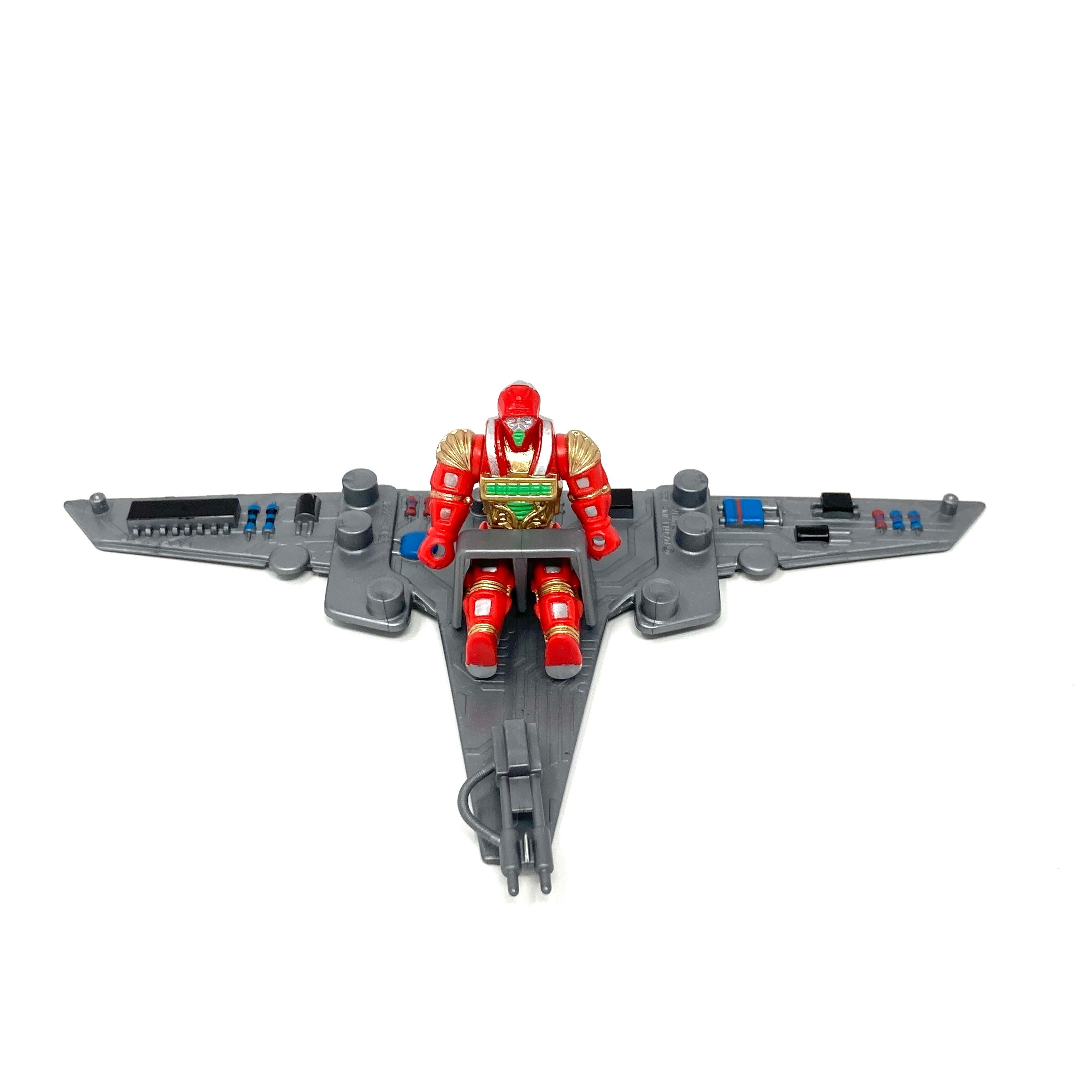 1989 Computer Warriors PC Board Red Loose Figure & Interceptor ...