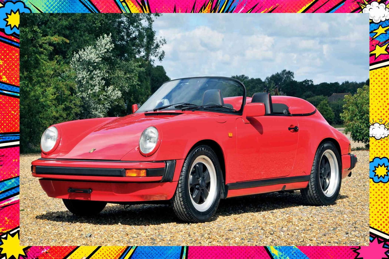 1989 Porsche 911 Speedster - Pop Art Edition | 20x30 Inch Laminated ...