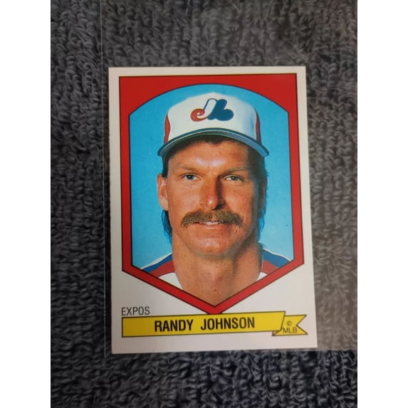 1989 Randy Johnson Rookie Sticker panini Well Centered Nrmt Tough In ...