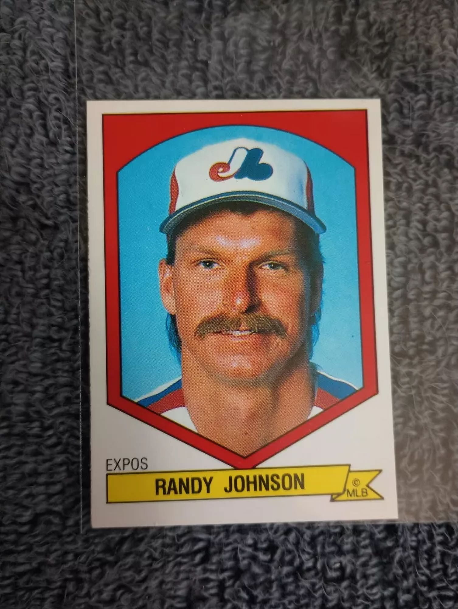 1989 Randy Johnson Rookie Sticker panini Well Centered Nrmt Tough In ...