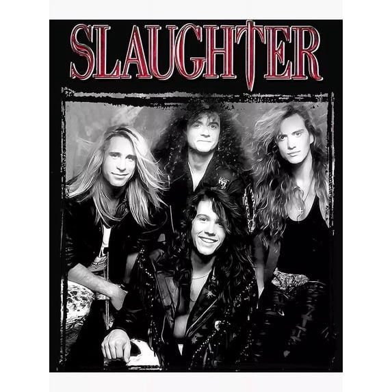 1989 SLAUGHTER POSTER WALL ART PRINT MUSIC STORE WINDOW DISPLAY 16 x 24 ...