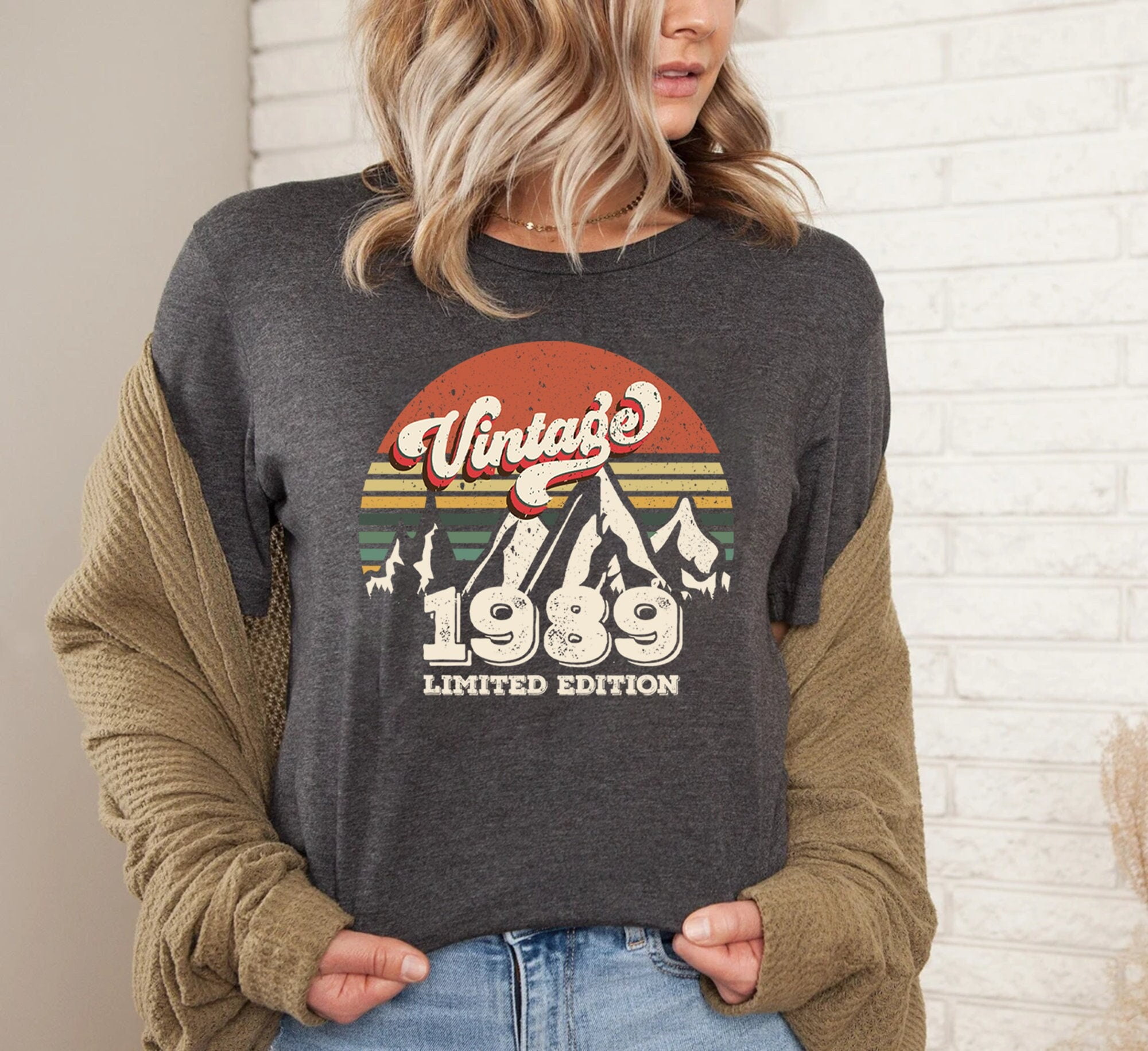1989 Shirt, 34th Birthday Gift For Women, 1989 Retro Shirt, 34th ...