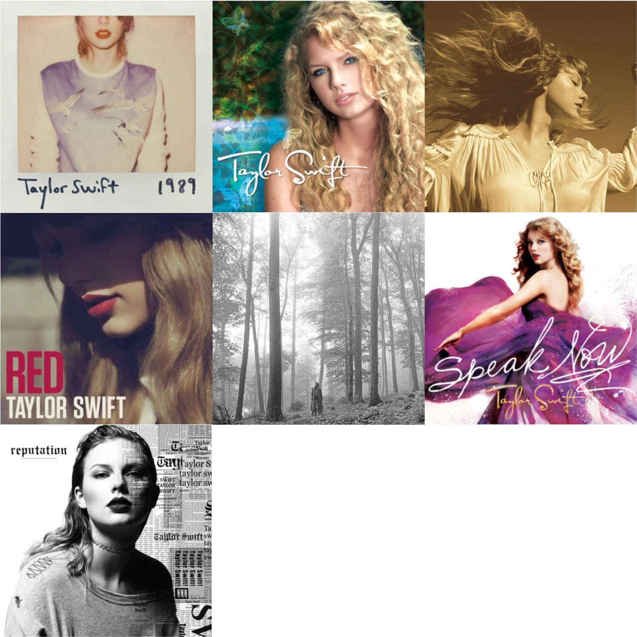 1989 & Taylor Swift & Fearless (Taylor's Version) (2CD) & Red ...