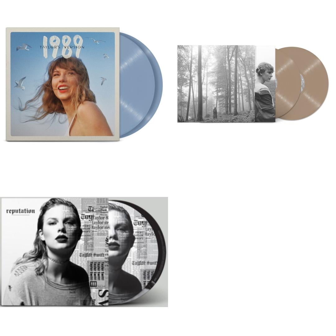 1989 (Taylor's Version) (2LP Vinyl/Crystal Skies Blue Vinyl) & Folklore ...