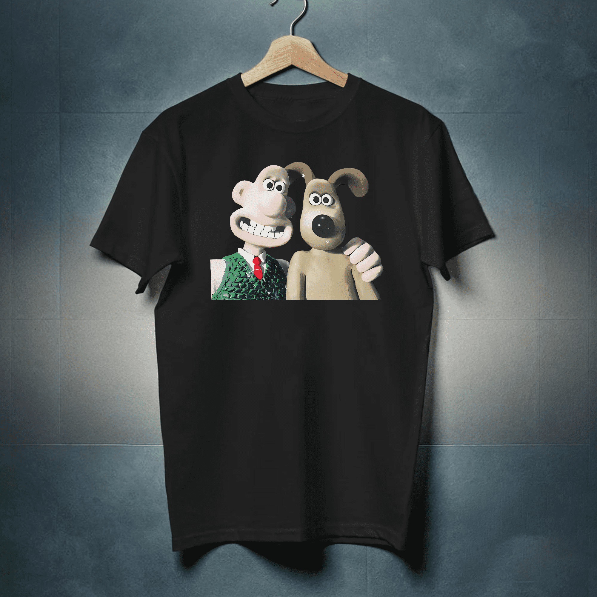 1989 Wallace & Gromit Friends Shirt Short Sleeve White Unisex S-5XL ...