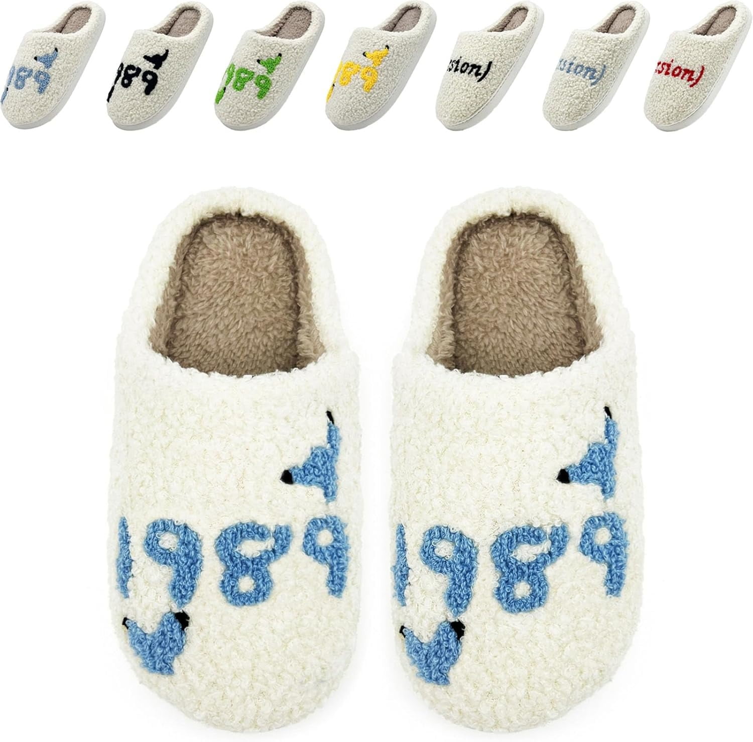 1989 vinyl album Slippers for Women Men Version Slippers,Warm Plush ...