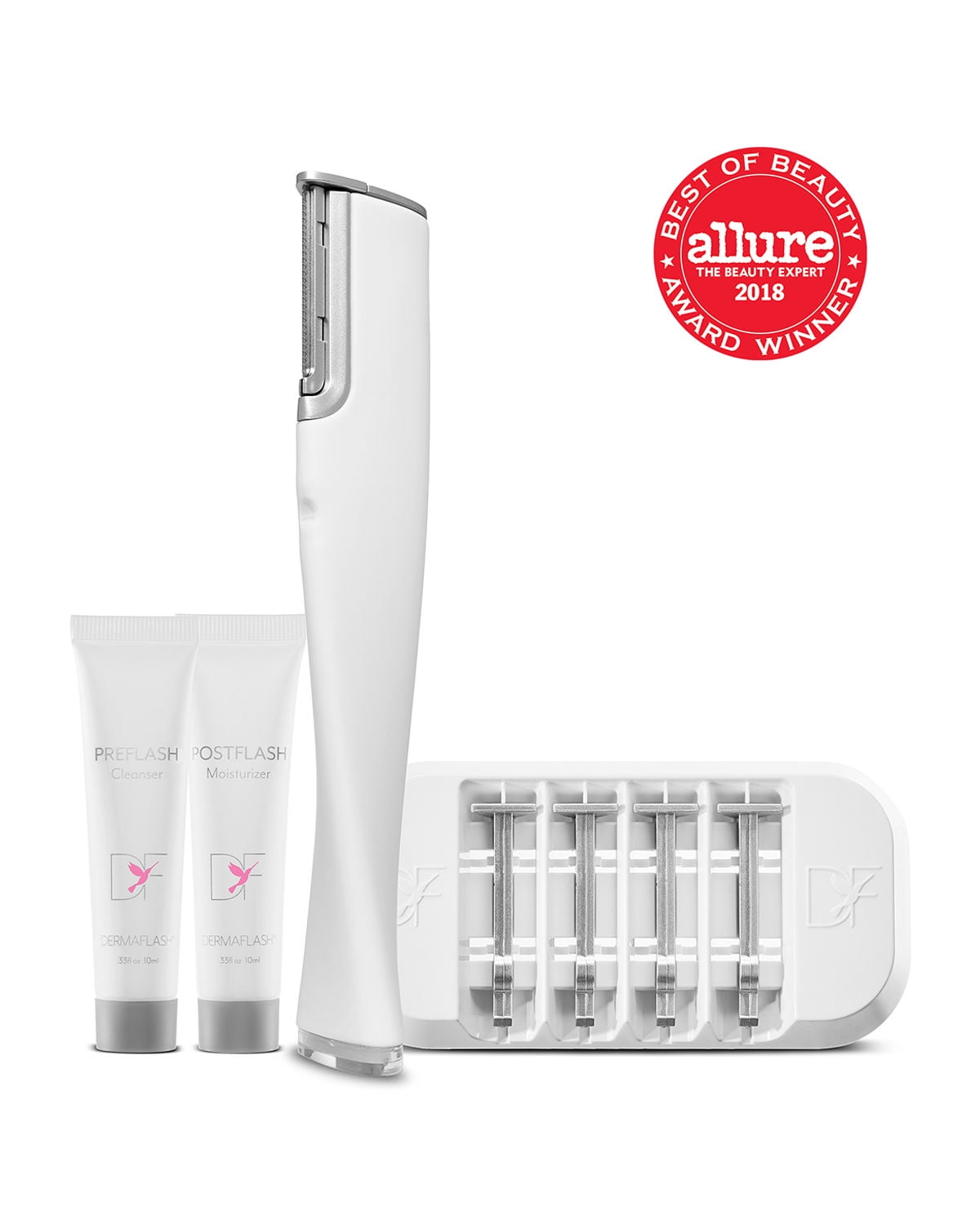 DERMAFLASH 2.0 LUXE Face Tool, Derma Planer & Peach Fuzz Remover Device ...