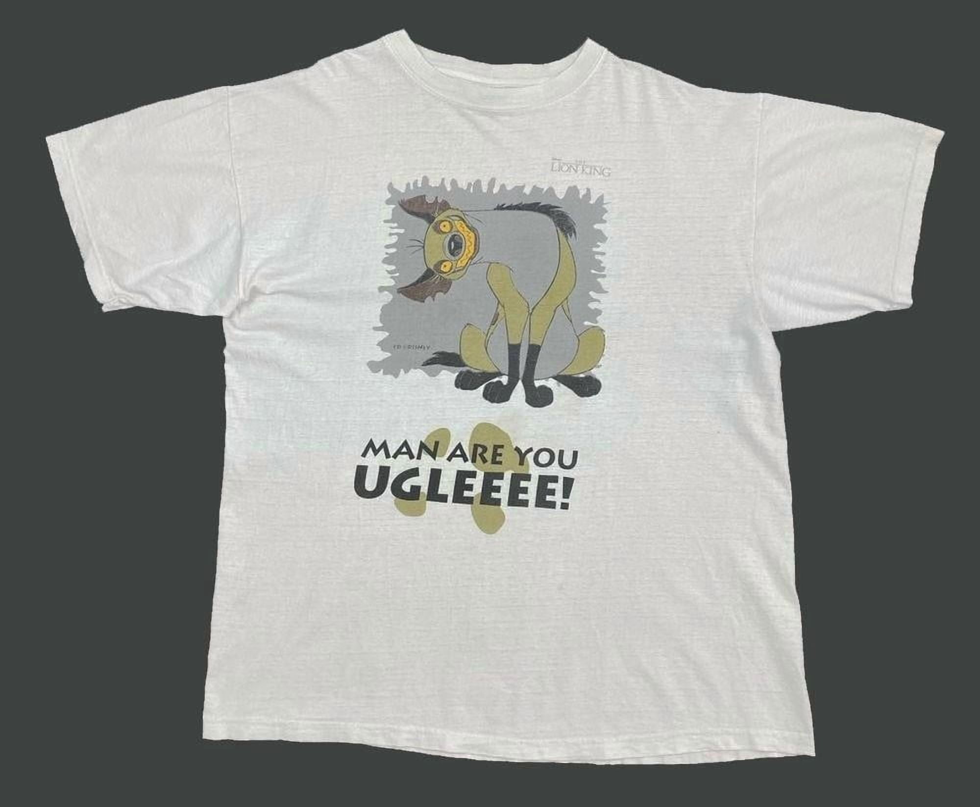 1990 90s The Lion King Ed Hyena Ugly Quote T-shirt Reprint New Size S ...