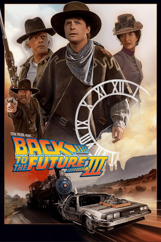 1990 Back to the Future Part III Poster 24x36 | Western Time Travel ...