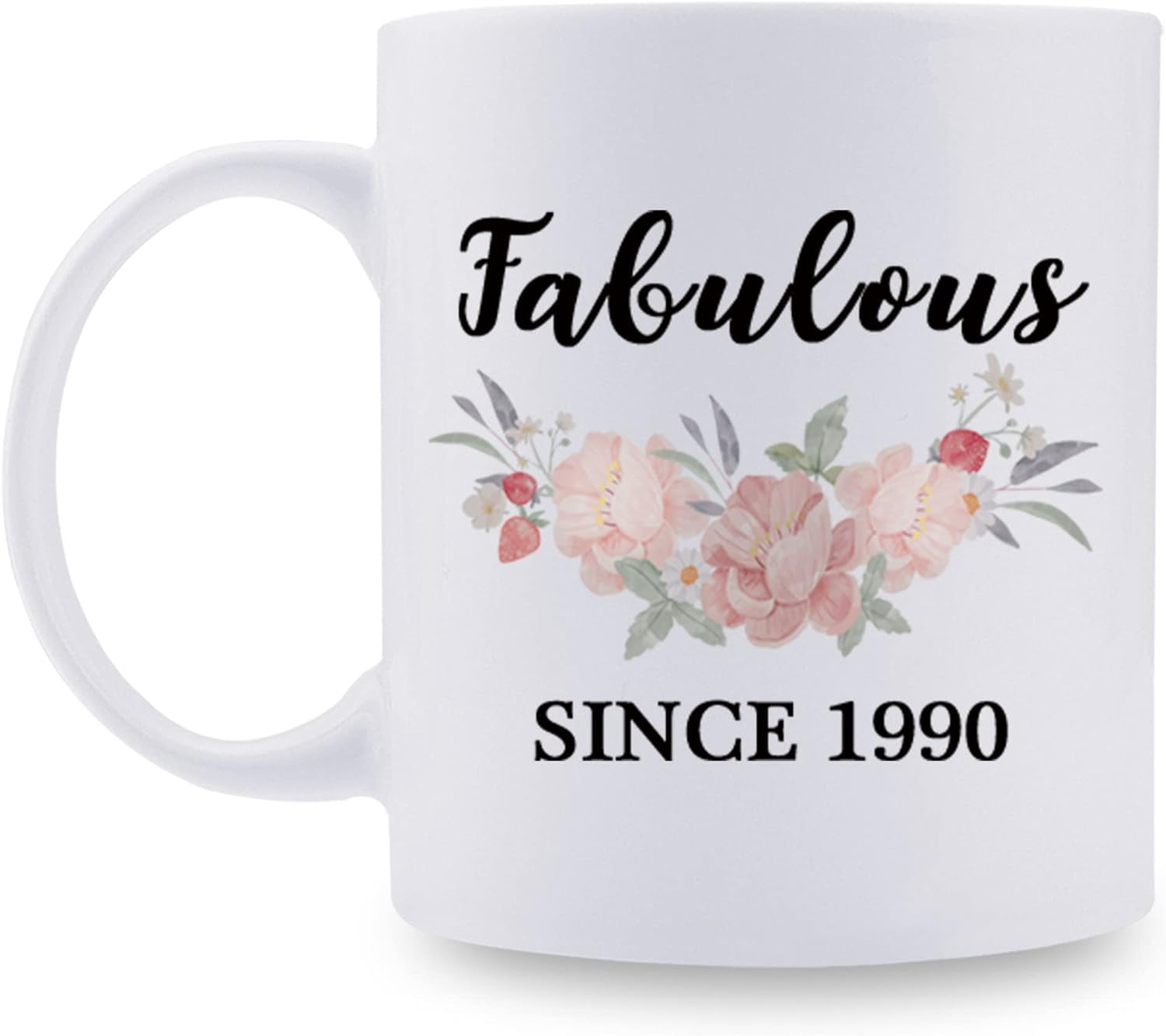 1990 Birthday Gifts for Women - Fabulous Since 1990 Birthday Mug - 1990 ...