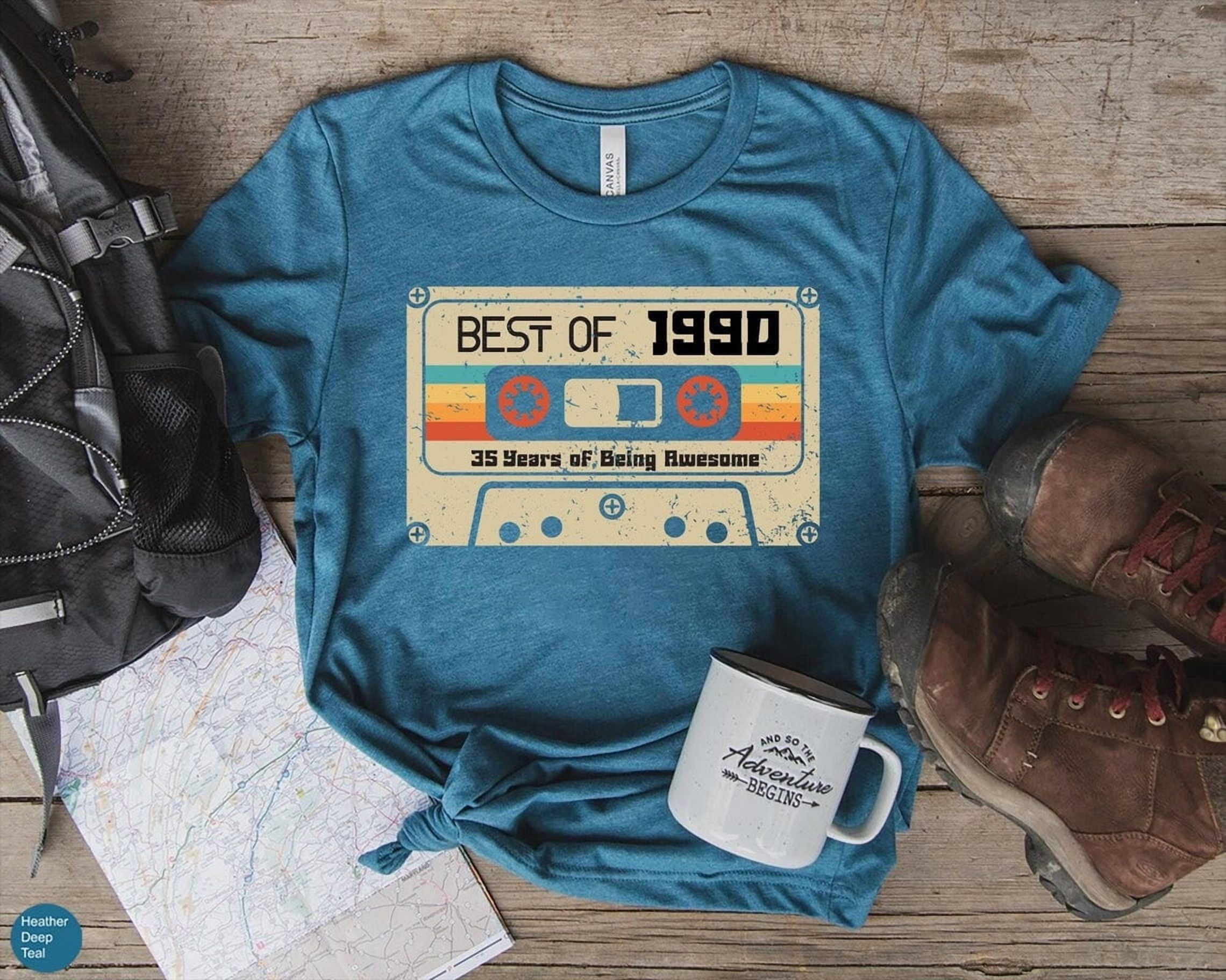 1990 Birthday Shirt, Vintage 1990 Limited Edition Cassette T-Shirt ...