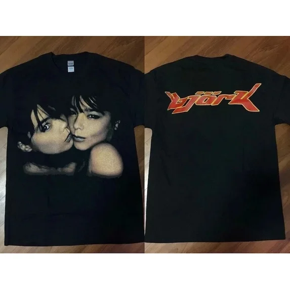 1990 Bjork Concert Vintage 90's Retro Black 2 Side Unisex Shirt ...