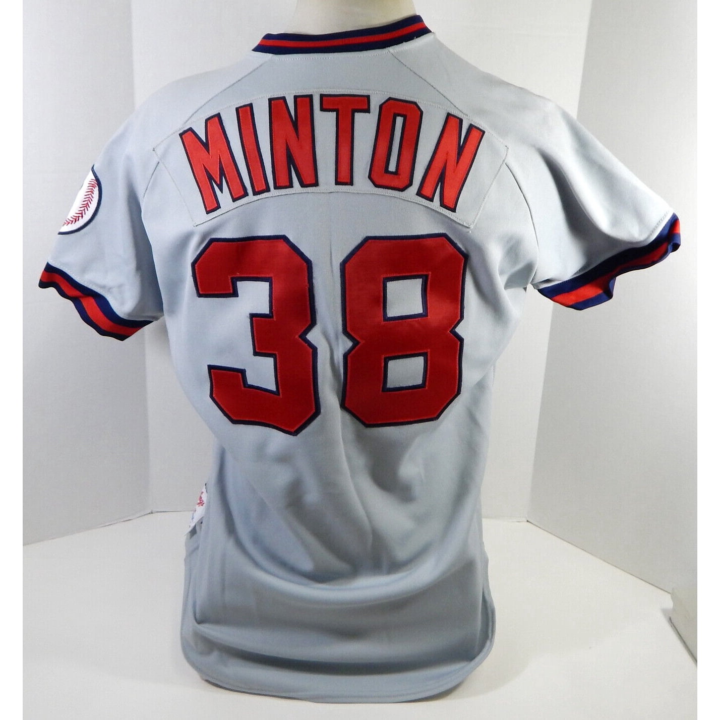 1990 California Angels Greg Minton #38 Game Used Grey Jersey 46T ...