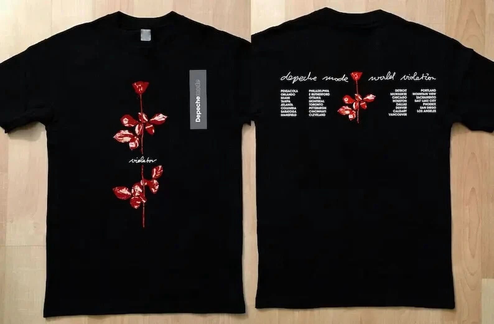 1990 DEPECHE MODE World Violator Concert T-Shirt - Walmart.com