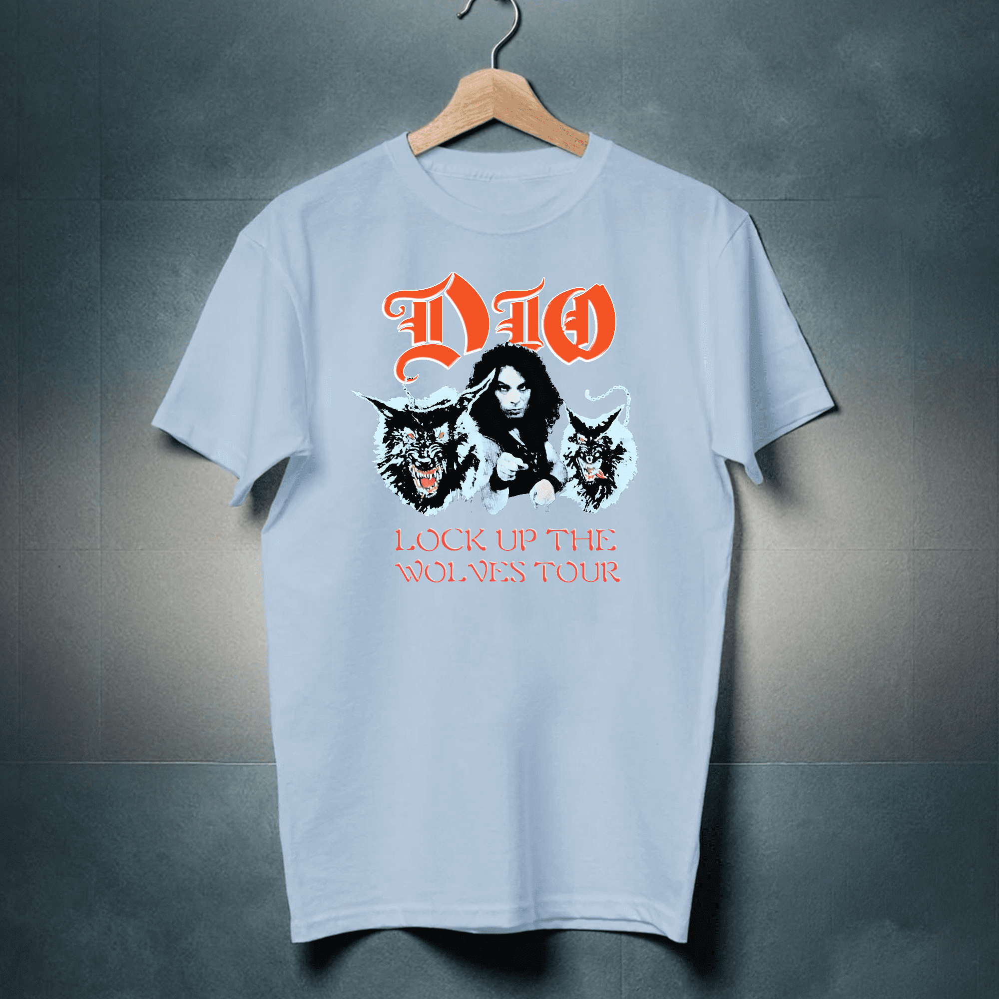 1990 Dio Lock Up The Wolves Tour T Shirt S-3XL Q4212 - Walmart.com
