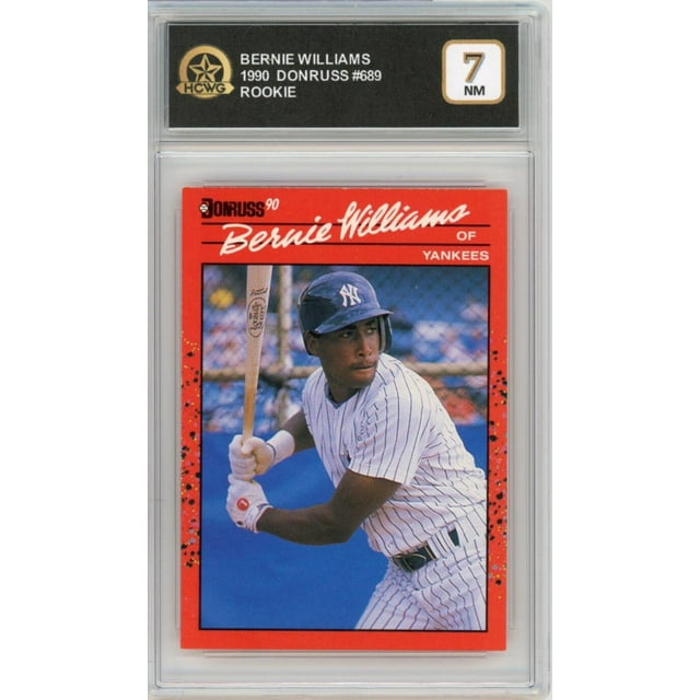1990 Donruss Baseball #689 Bernie Williams Rookie RC Graded NM HCWG 7 ...