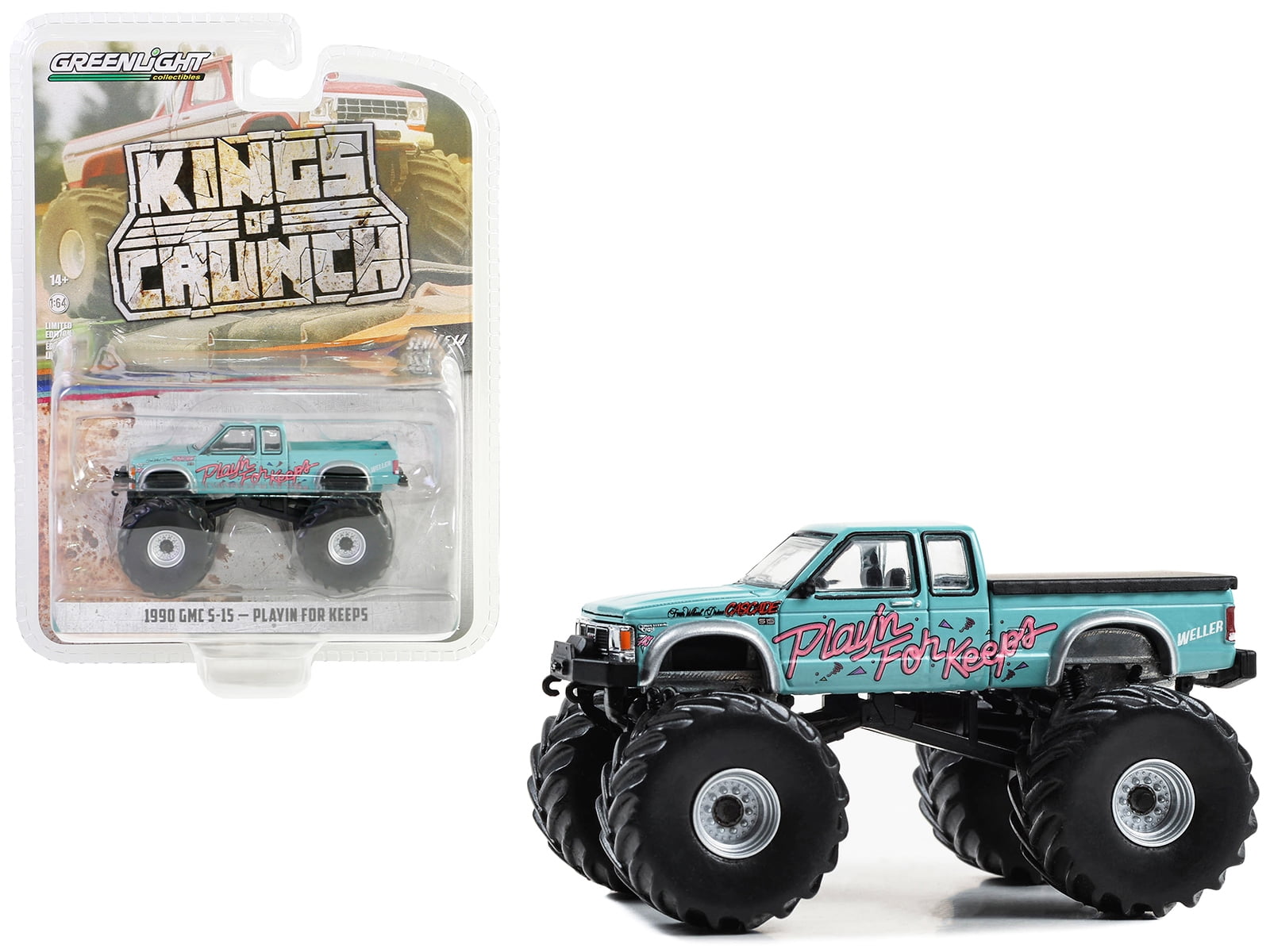1990 GMC S-15 Monster Truck Light Blue "Playin' for Keeps" "Kings of ...