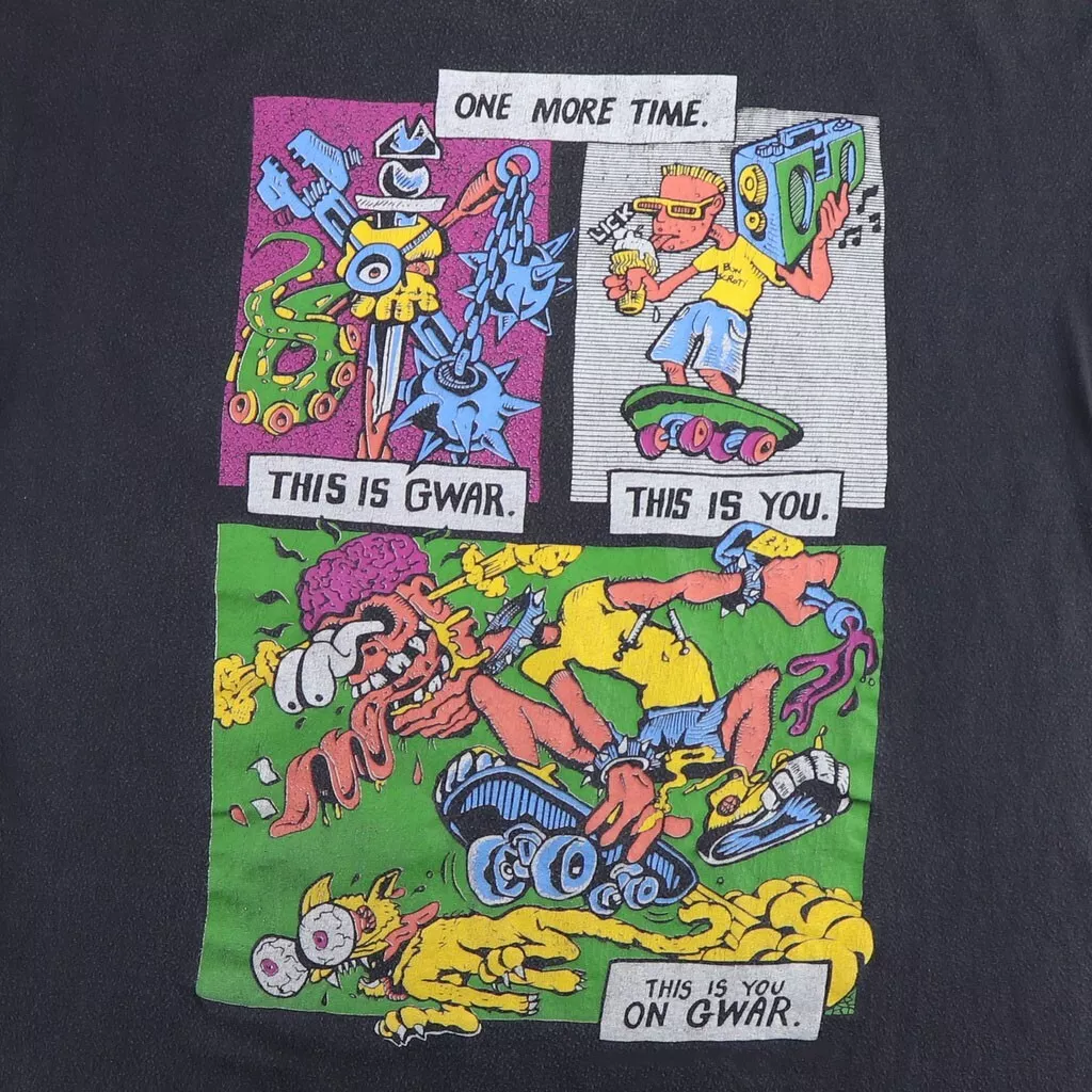 1990 Gwar European Tour Shirt Black Men All Size Shirt Gift Family ...