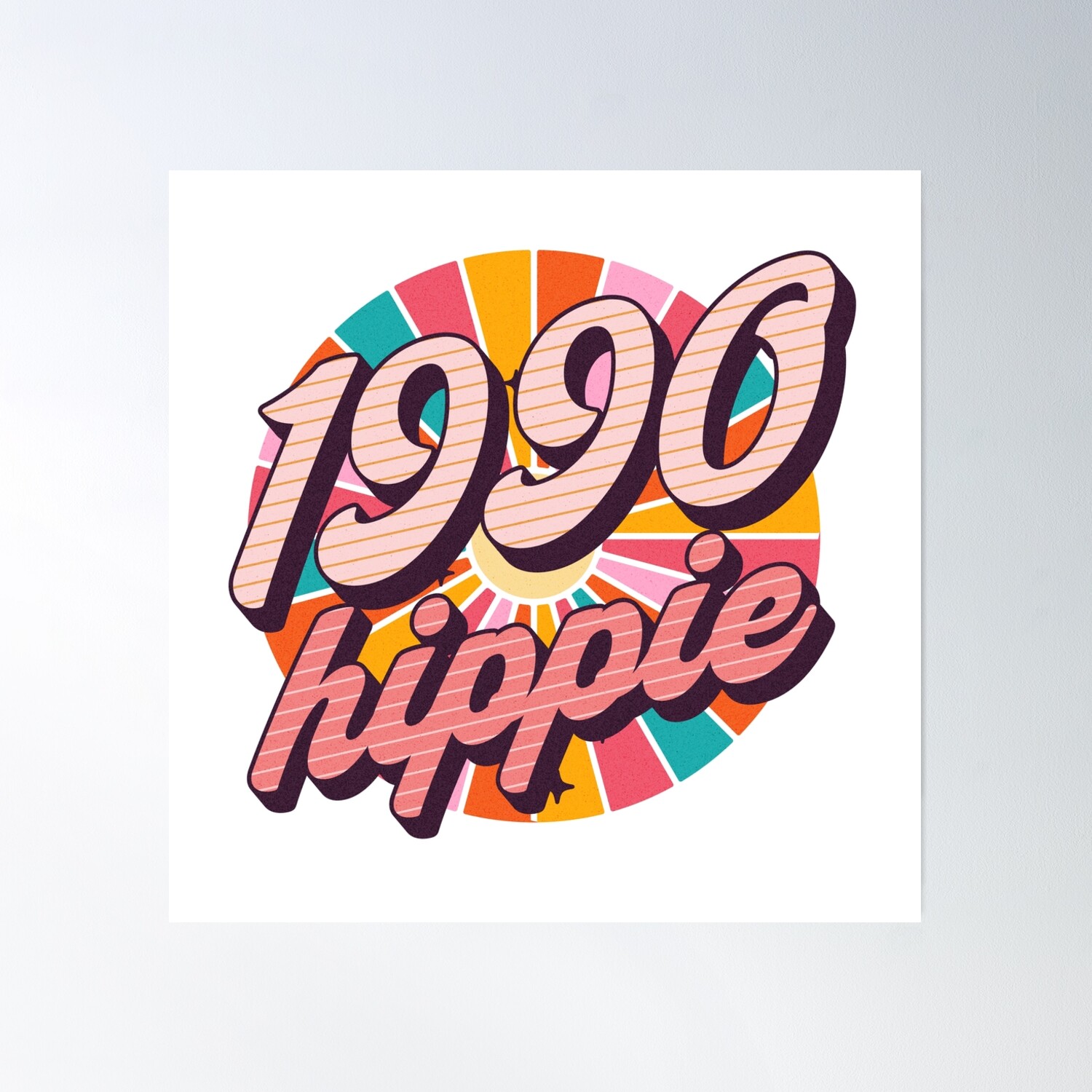 1990 Hippie - Groovy Since 1990 - Christmas Gift Idea For Millennial ...