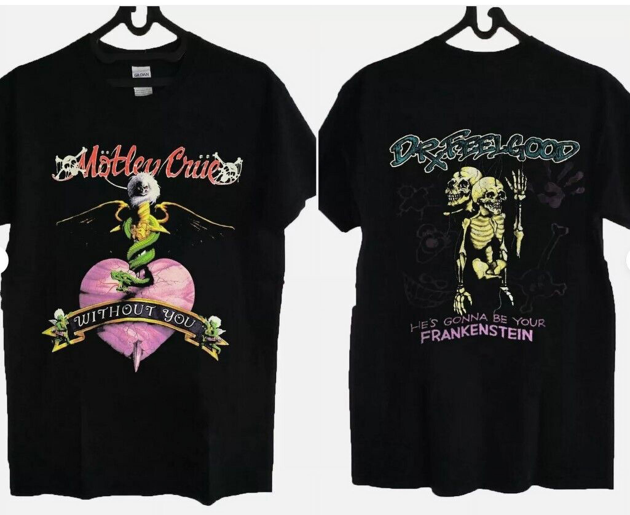 1990 Motley Crue Dr Feelgood Vintage Tour Band Rock Shirt - Walmart.com