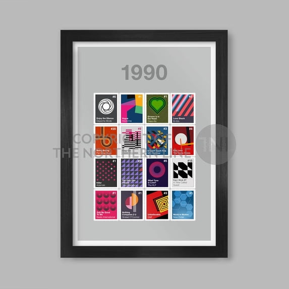1990 - Music Poster Print Wall Art Home Decor Office Wall Art - Walmart.com