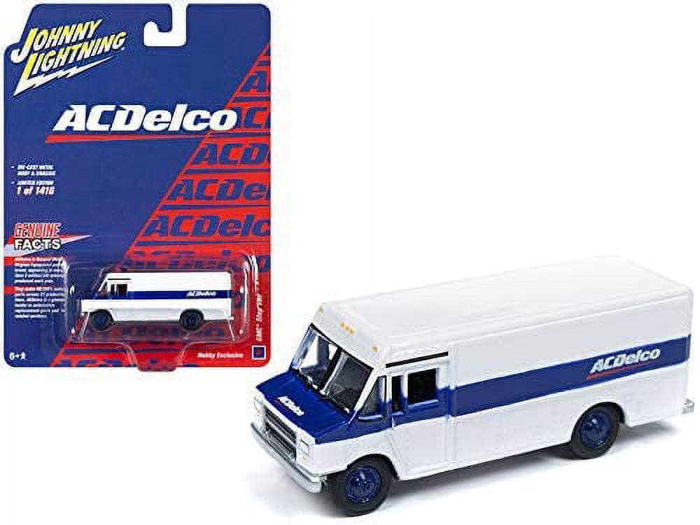 1990 Step Van White with Blue Stripe 1/87 (HO) Scale Diecast Model by ...