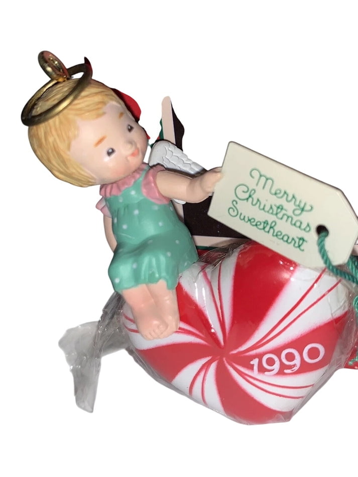 1990 Sweetest Greetings (Angel) Enesco Christmas Tree Ornament 830011 ...