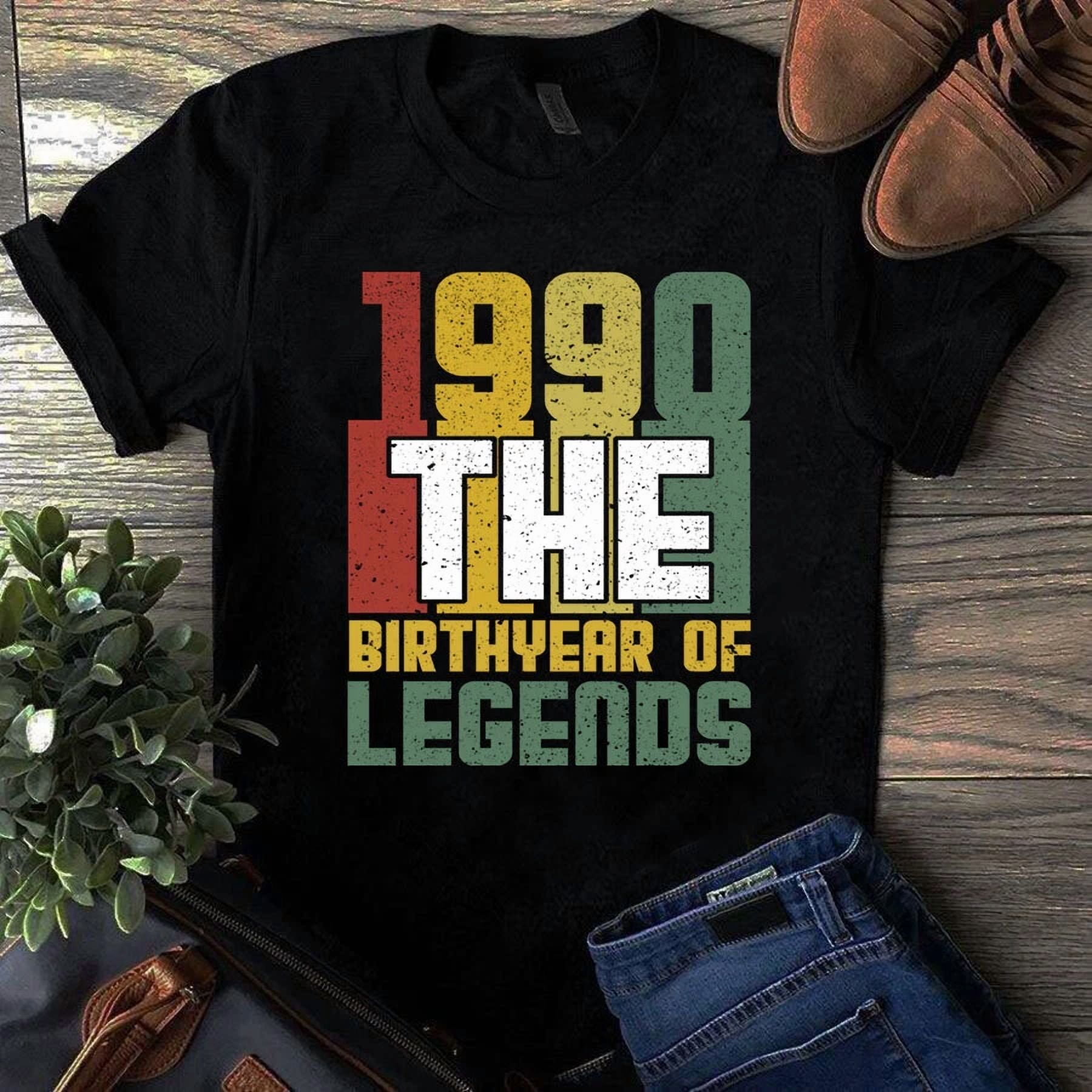 1990 The Birthyear Of Legends Vintage Royal Blue/ Black... Tshirt ...