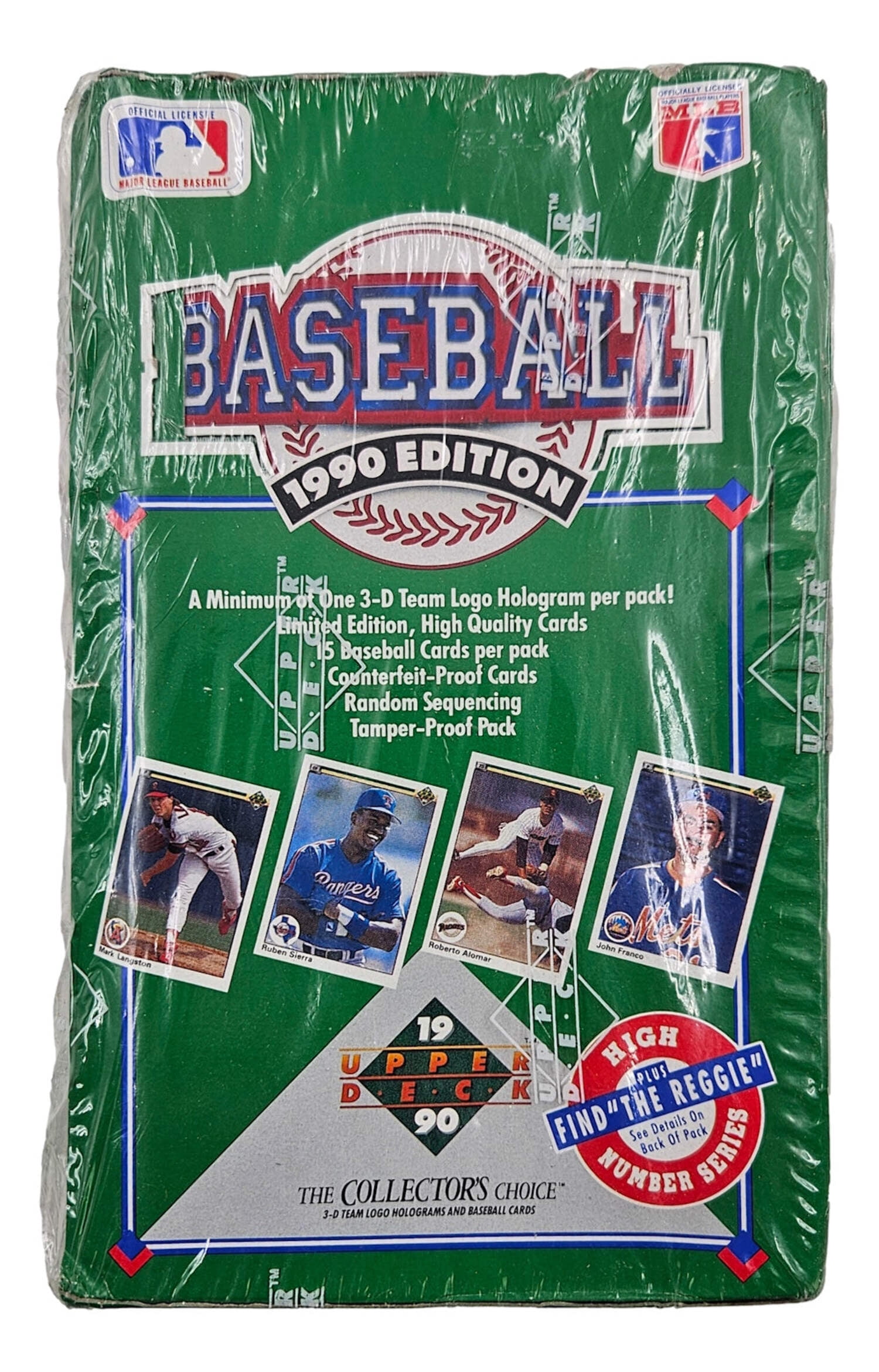 1990 Upper Deck Baseball High Series Factory Sealed 36 Pack Trading ...