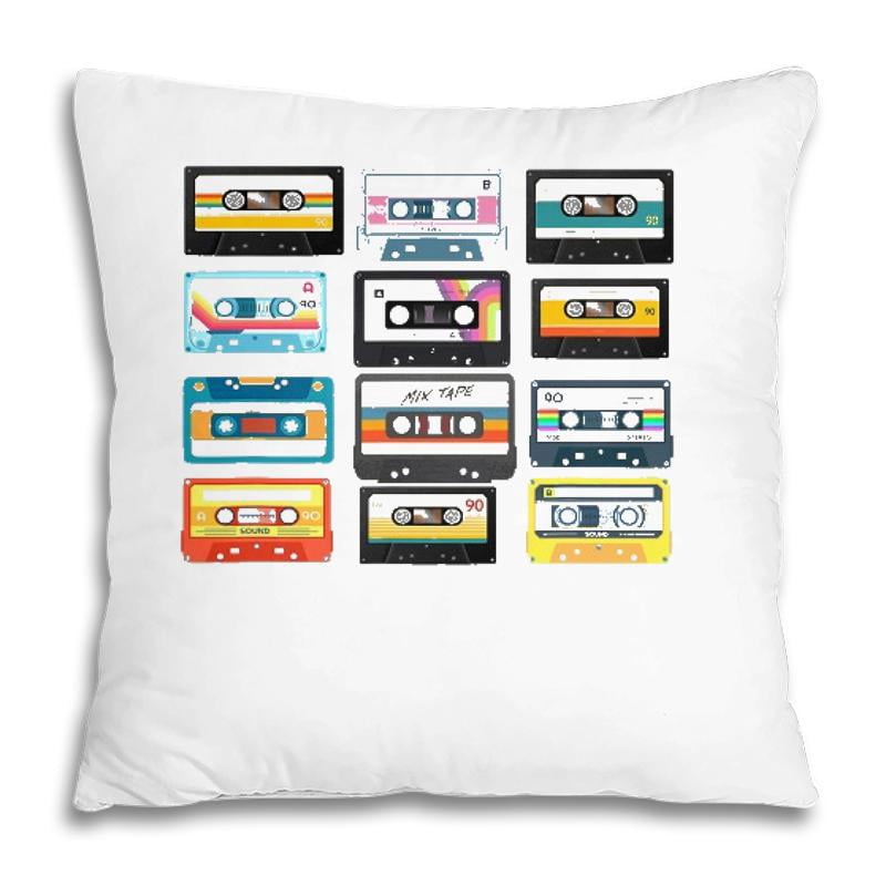 1990S Retro Birthday 90S 80S Cassettes Tapes Graphic Pillow - Walmart.com