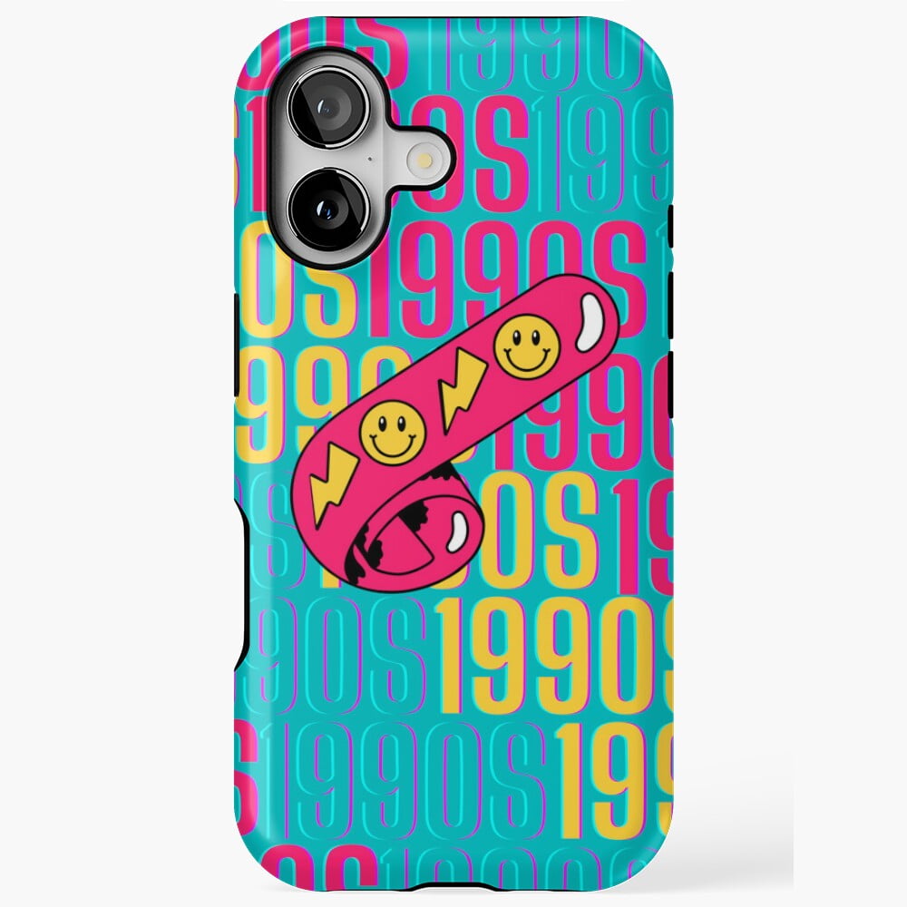 1990s Retro Design 18 OG Blue Background Phone Case with iPhone 11 to ...