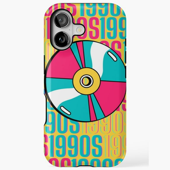 1990s Retro Design 2 OG Yellow Background Phone Case 11 12 13 14 15 17 ...