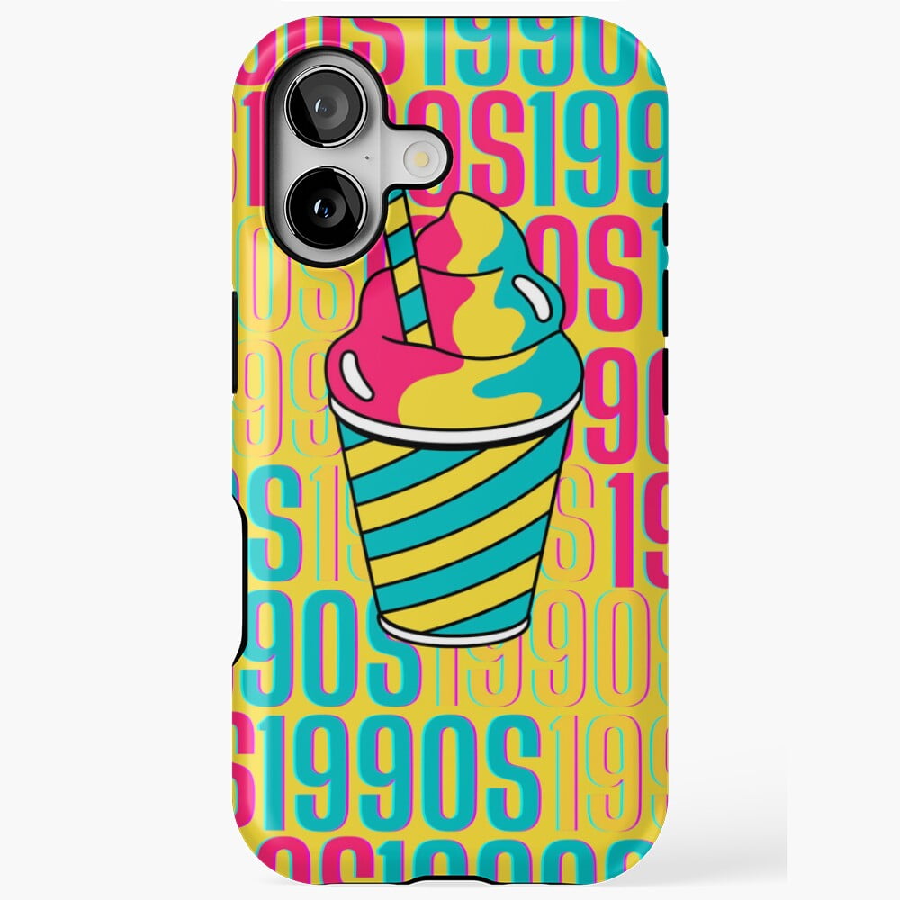 1990s Retro Design 7 OG Yellow Background Phone Case 11 12 13 14 15 17 ...