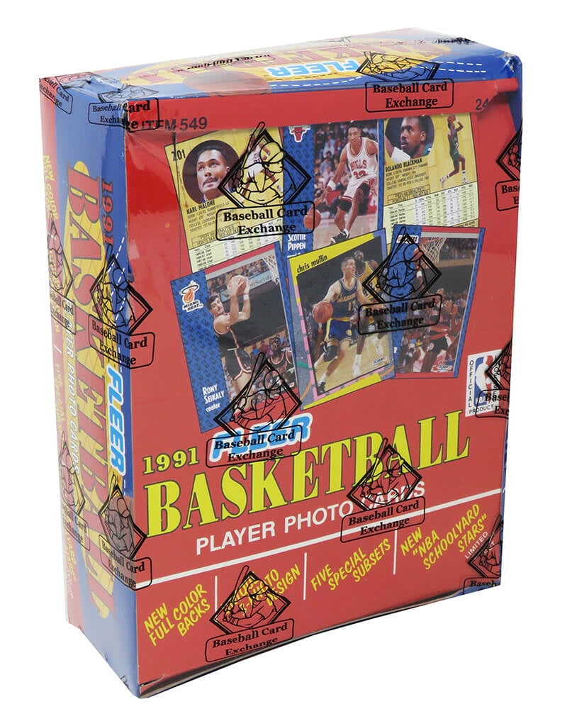 1991-92 Fleer Basketball Unopened Rack Box BBCE Wrapped From A Sealed ...