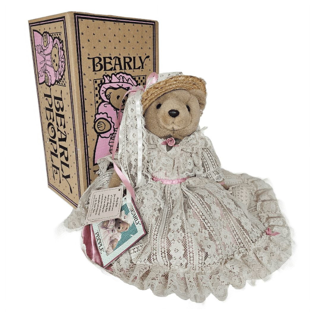 1991 Bearly People Victorian Elegance "Romance" Teddy Bear 14" in Mauve ...