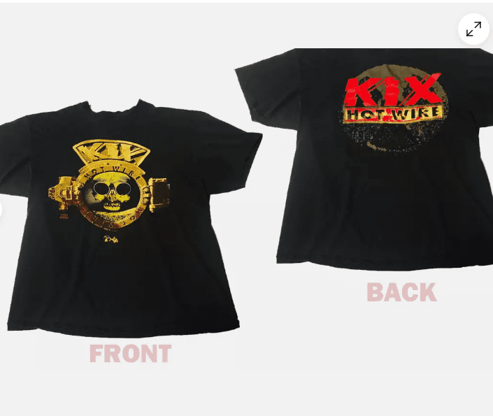 1991 Kix! H0t Wire Tour T-Shirt For Fans, Men & Women - Walmart.com