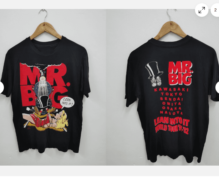 1991 Mr Big! Lean! Into It World Tour Band Gift For Fan T-shirt ...