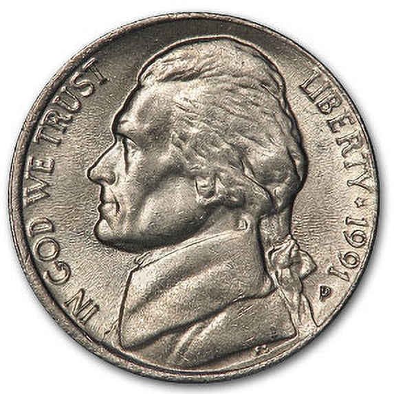1991-P Jefferson Nickel BU - Walmart.com