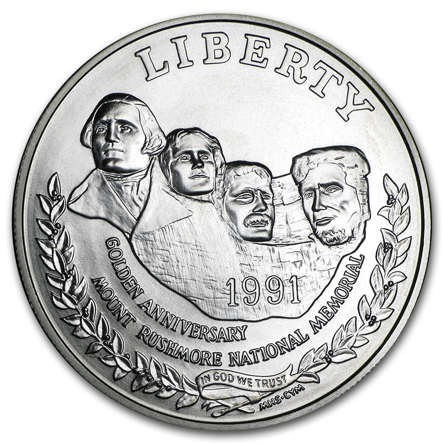 1991-P Mount Rushmore $1 Silver Commem BU (Capsule only) - Walmart.com