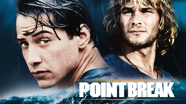 1991 Point Break Movie Poster Keanu Reeves Patrick Swayze Gary Busey ...