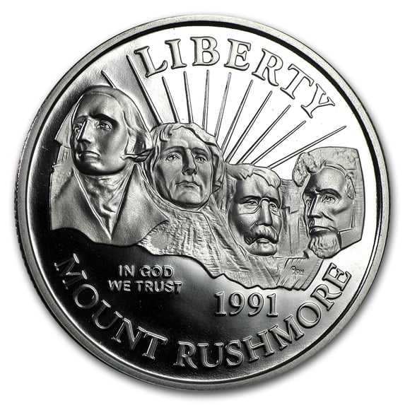 1991-S Mount Rushmore 1/2 Dollar Clad Commem Proof (Capsule only ...